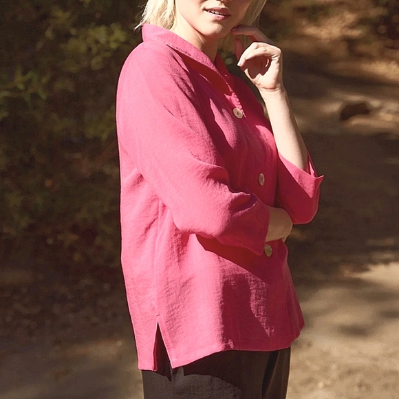 Fridaze | Tops | Fridaze Linen Redefined Aa4 Classic Two Pocket Linen ...